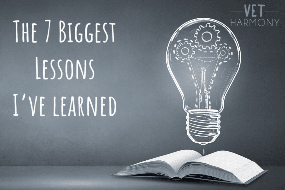The 7 Biggest Lessons I've Learned - Vet Harmony